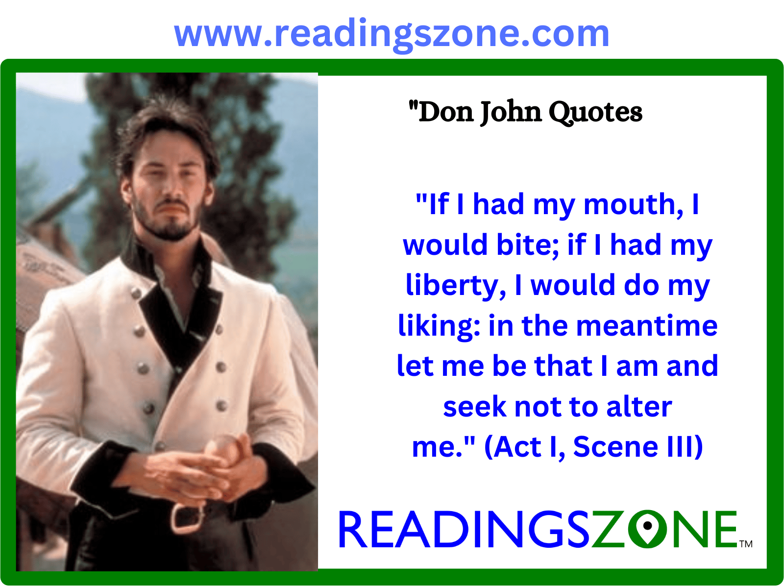 Forever 10 Don John Quotes: William Shakespeare's Amazing Character